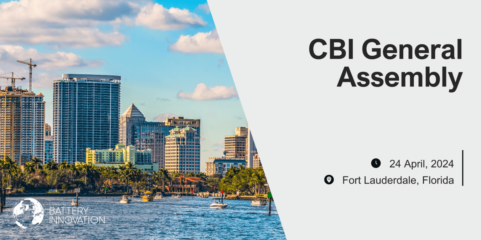 Consortium for Battery Innovation | » CBI General Assembly. 24 April, 2024