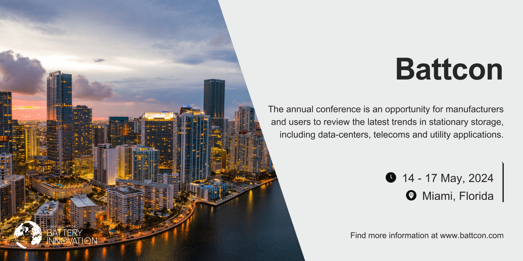 Consortium for Battery Innovation | » Battcon. 14-17 May, 2024